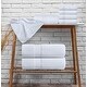 White Classic Luxury Cotton 8Pc Multi Size Towel Set [2 Bath Towels, 2 ...